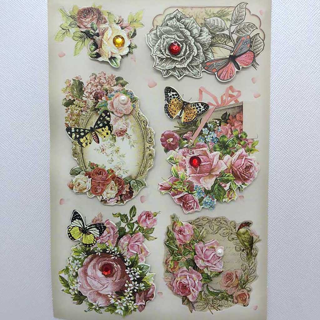 Kit Stickers Adesivo 3D - Ref. 618B Vintage