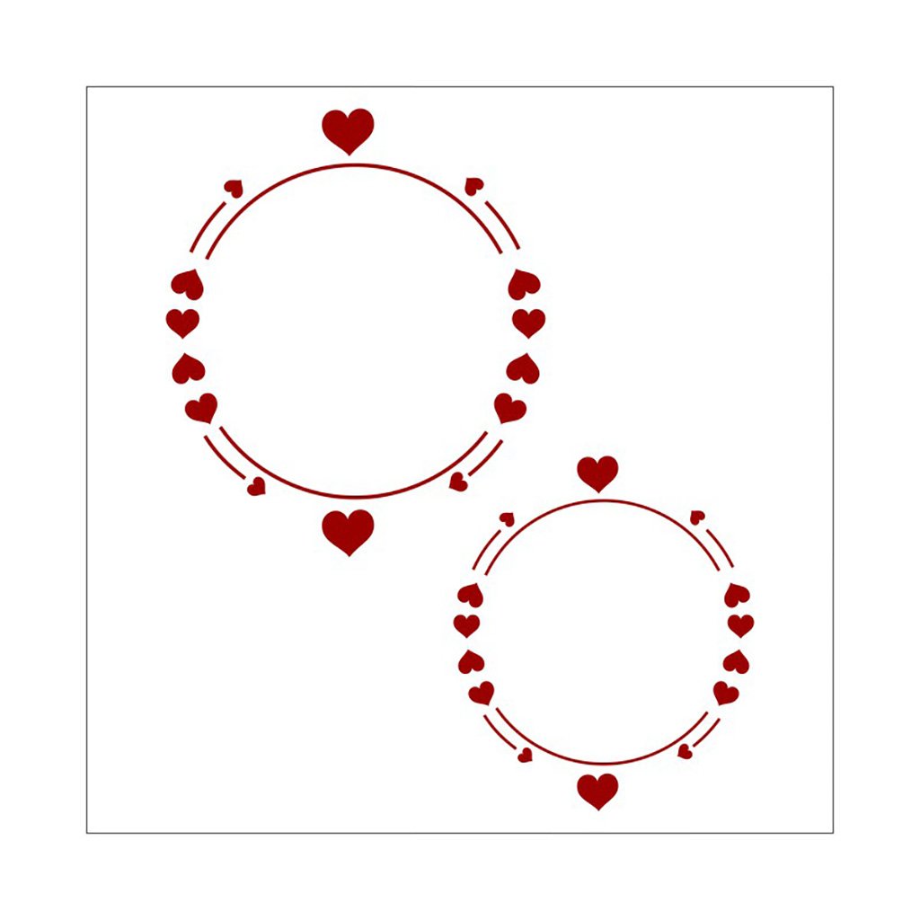 Stencil Moldura - 14x14 - Ref C566