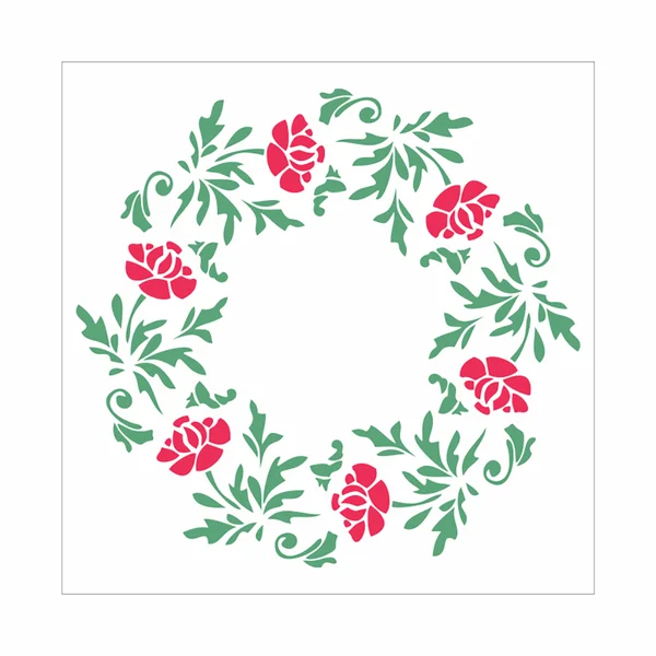 Stencil Floral - 30x30 - Ref 9508