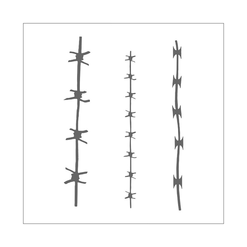 Stencil Arame Farpado - 30x30 - Ref 9702