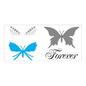 Stencil Borboletas Forever - 7x15 - Ref 87