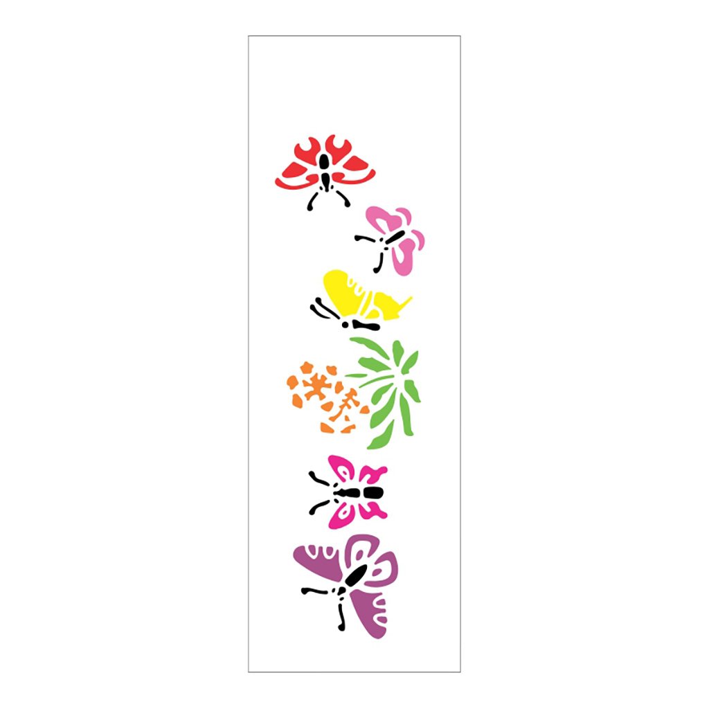 Stencil Borboletas - 10x30 - Ref 202