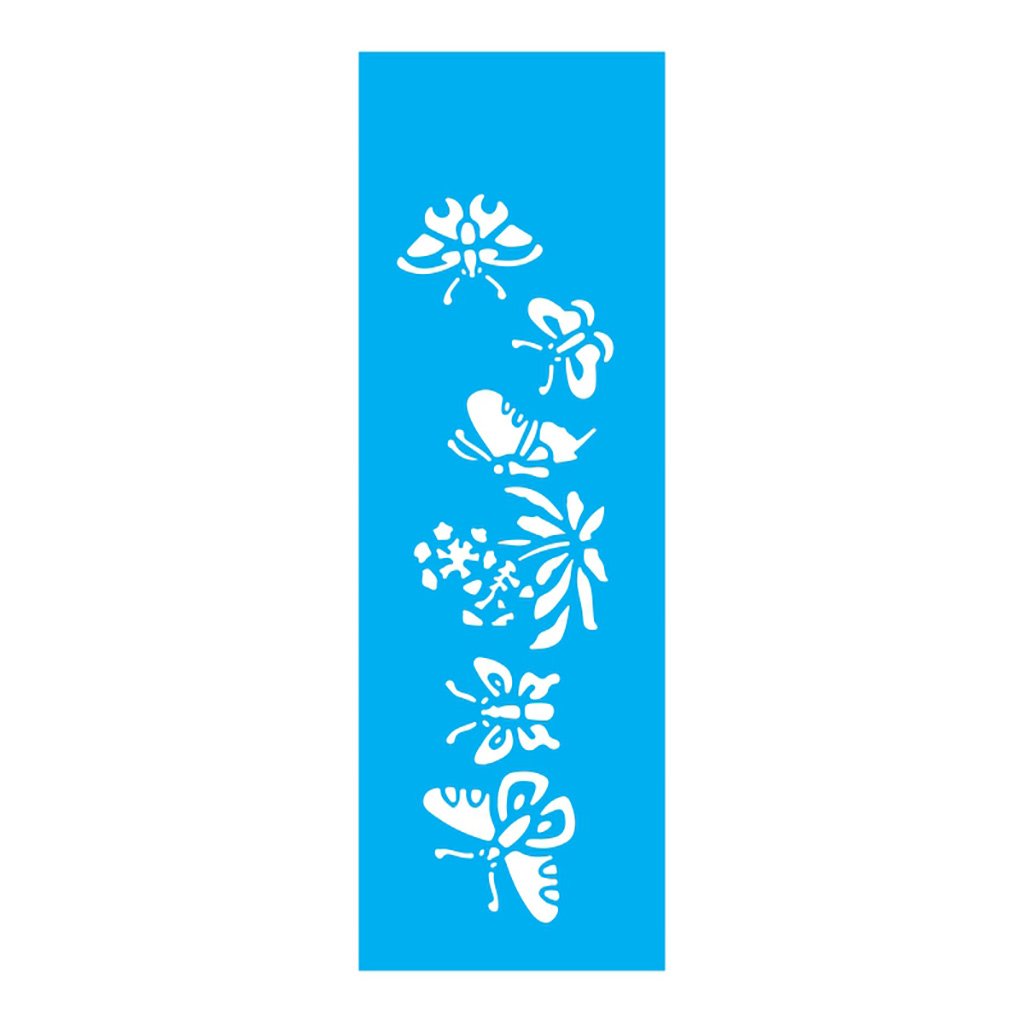 Stencil Borboletas - 10x30 - Ref 202