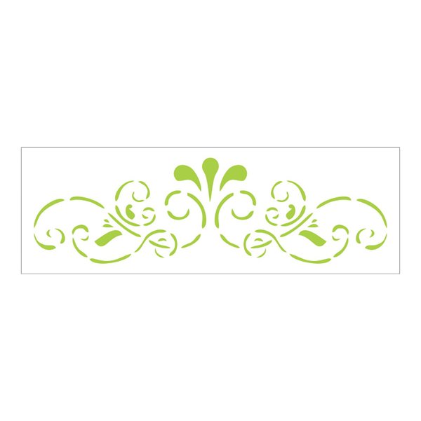 Stencil Floral - 10x30 - Ref 7523