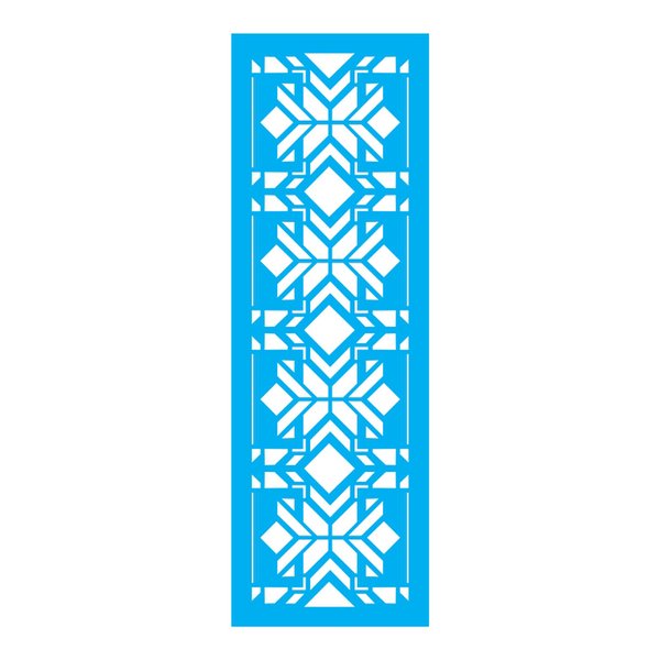 Stencil Estampa Geométrica - 10x30 - Ref 7544