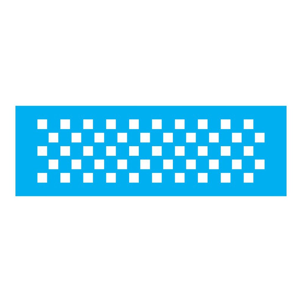 Stencil Estampa Quadriculada - 10x30 - Ref 7811