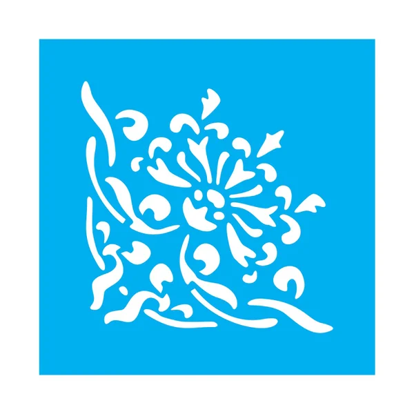 Stencil Floral - 10x10 - Ref 5008