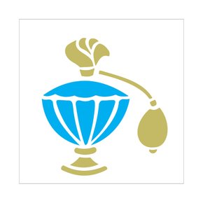 Stencil Vidro Perfume - 10x10 - Ref 233