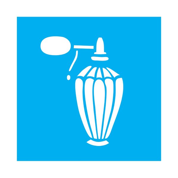 Stencil Vidro Perfume - 10x10 - Ref 482