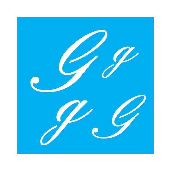 Stencil Letra G - 10x10 - Ref 549