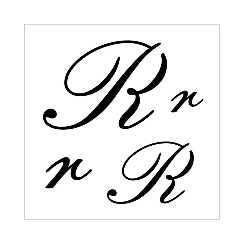 Stencil Letra R - 14x14 - Ref 560