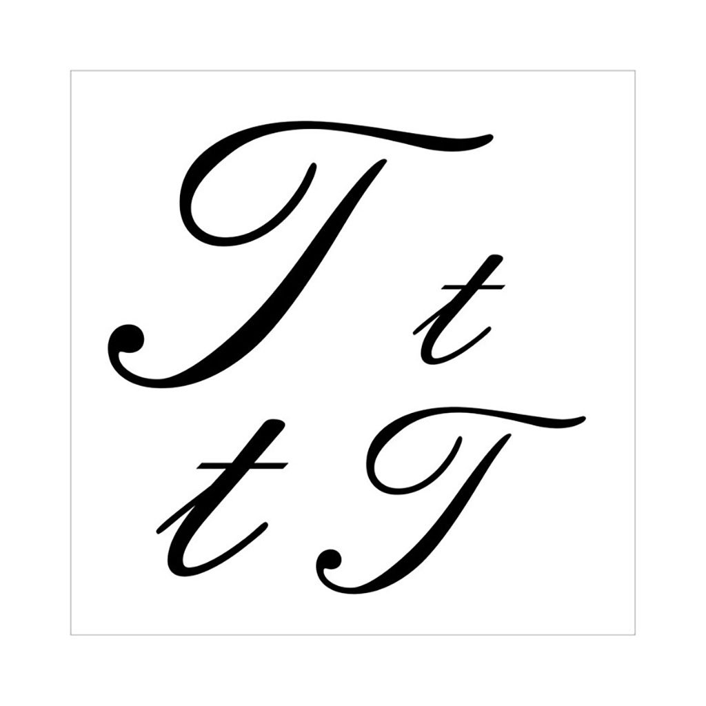 Stencil Letra T - 14x14 - Ref 562