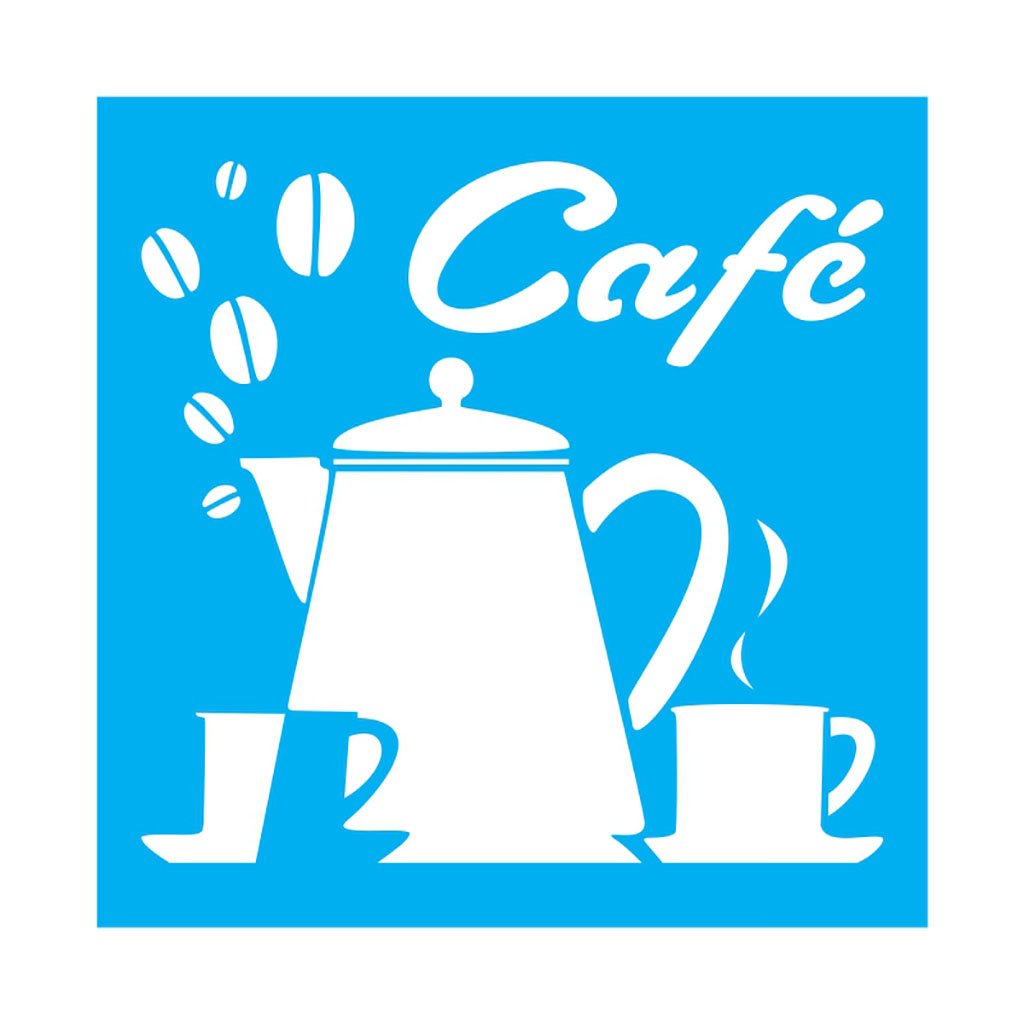 Stencil Café - 14x14 - Ref 5588