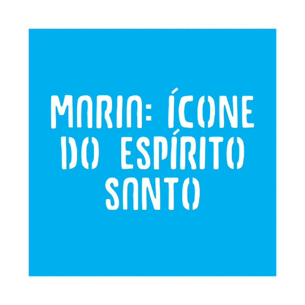 Stencil Maria: Ícone do Espírito Santo - 14x14 - Ref 5728