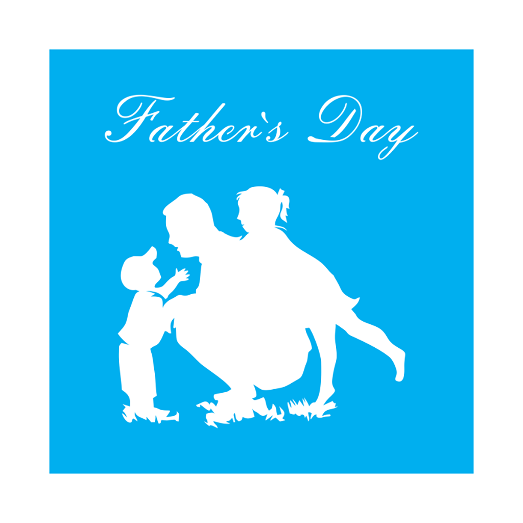 Stencil Father´s Day - 14x14 - Ref C193