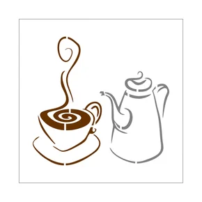 Stencil Café - 30x30 - Ref D208