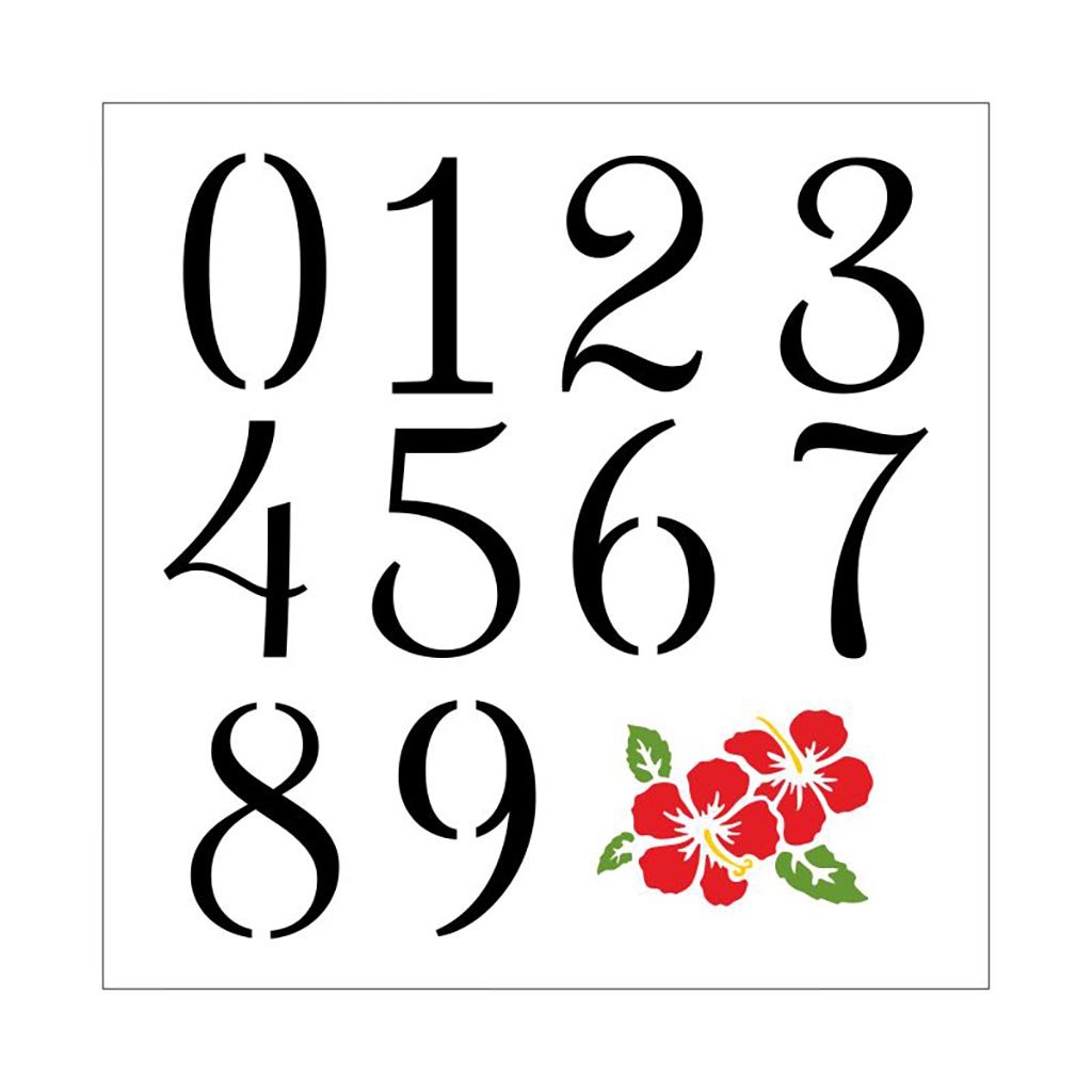 Stencil Números - 30x30 - Ref D382