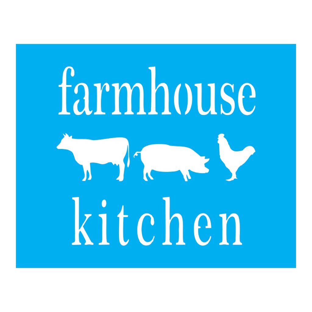Stencil Farmhouse kitchen - 20x25 - Ref B355