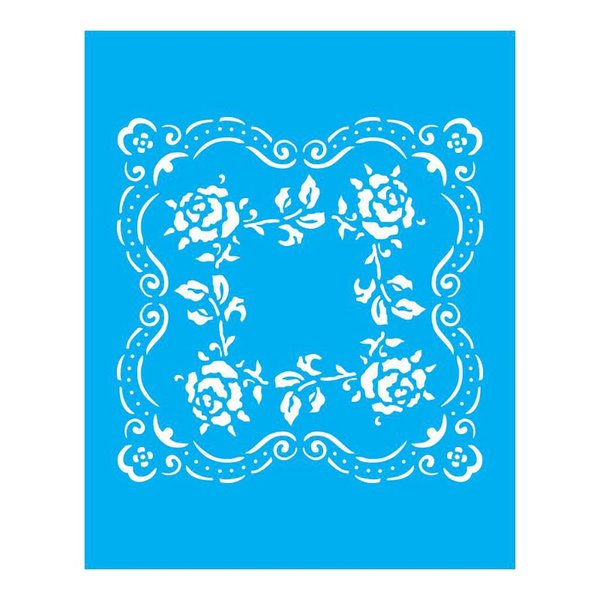 Stencil Floral - 20x25 - Ref B407