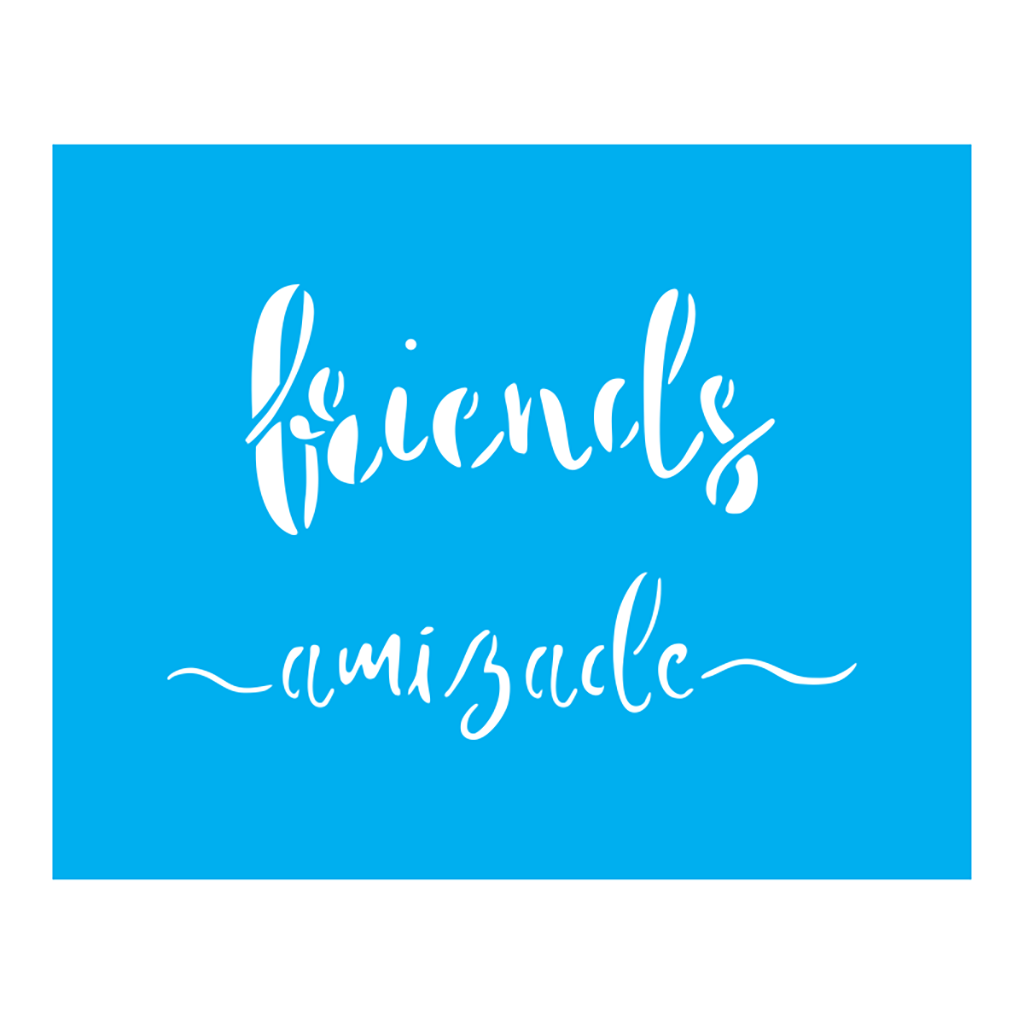 Stencil friends amizade - 20x25 - Ref B544