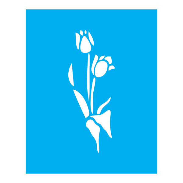 Stencil Floral - 20x25 - Ref B563