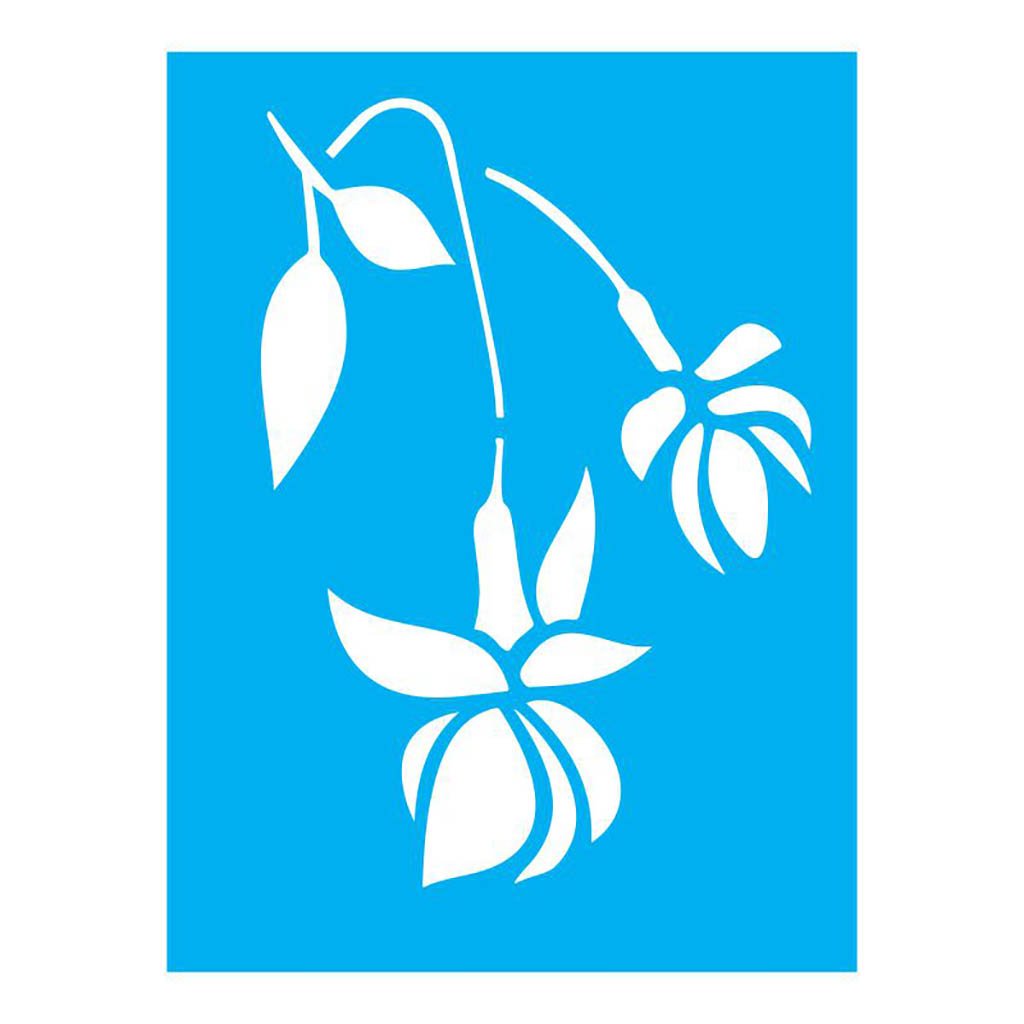 Stencil Floral - 15x20 - Ref 240