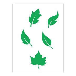 Stencil Folhas - 15x20 - Ref 840