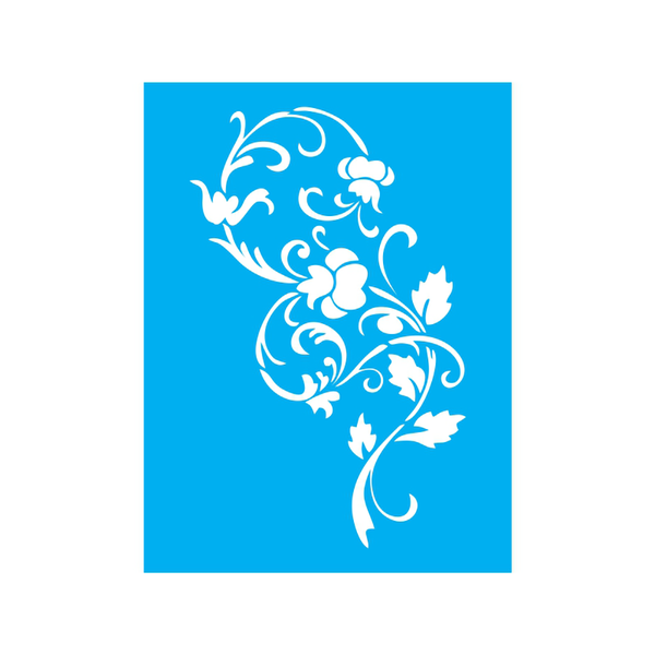 Stencil Floral - 15x20 - Ref 8517
