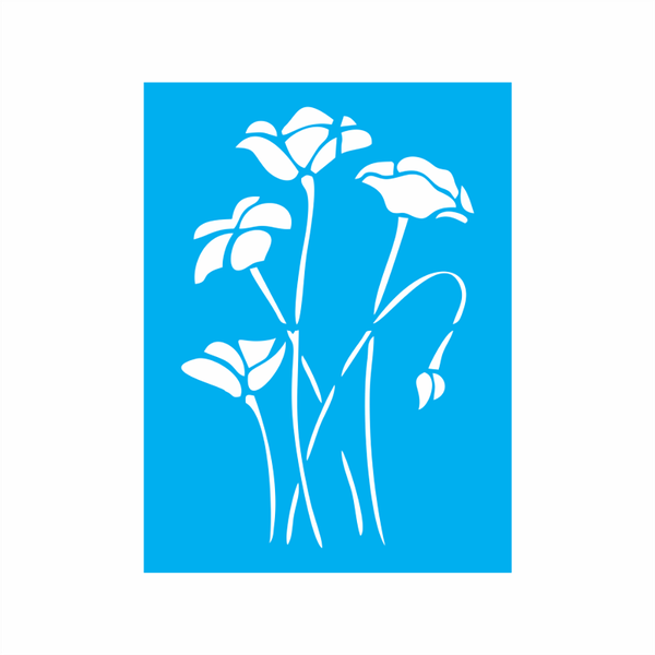 Stencil Floral - 15x20 - Ref 8561
