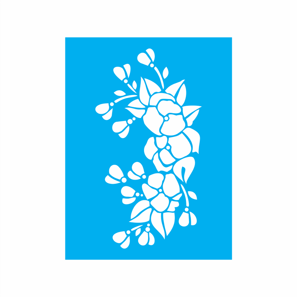 Stencil Floral - 15x20 - Ref 8570
