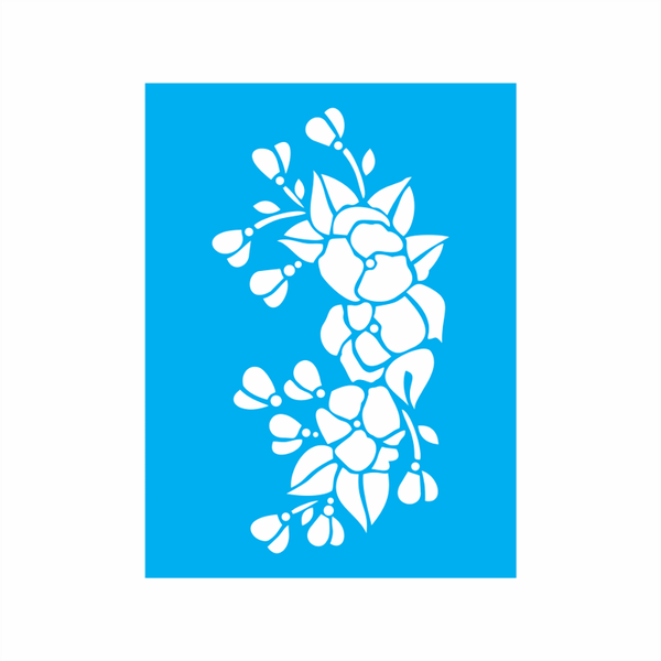 Stencil Floral - 15x20 - Ref 8570