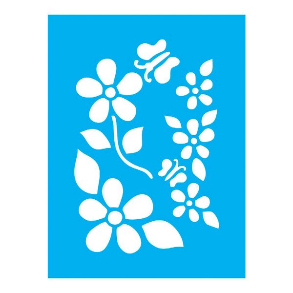 Stencil Floral - 15x20 - Ref 8804