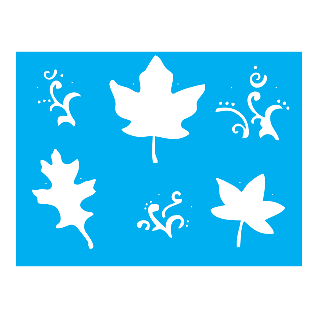 Stencil Folhas - 15x20 - Ref 8948
