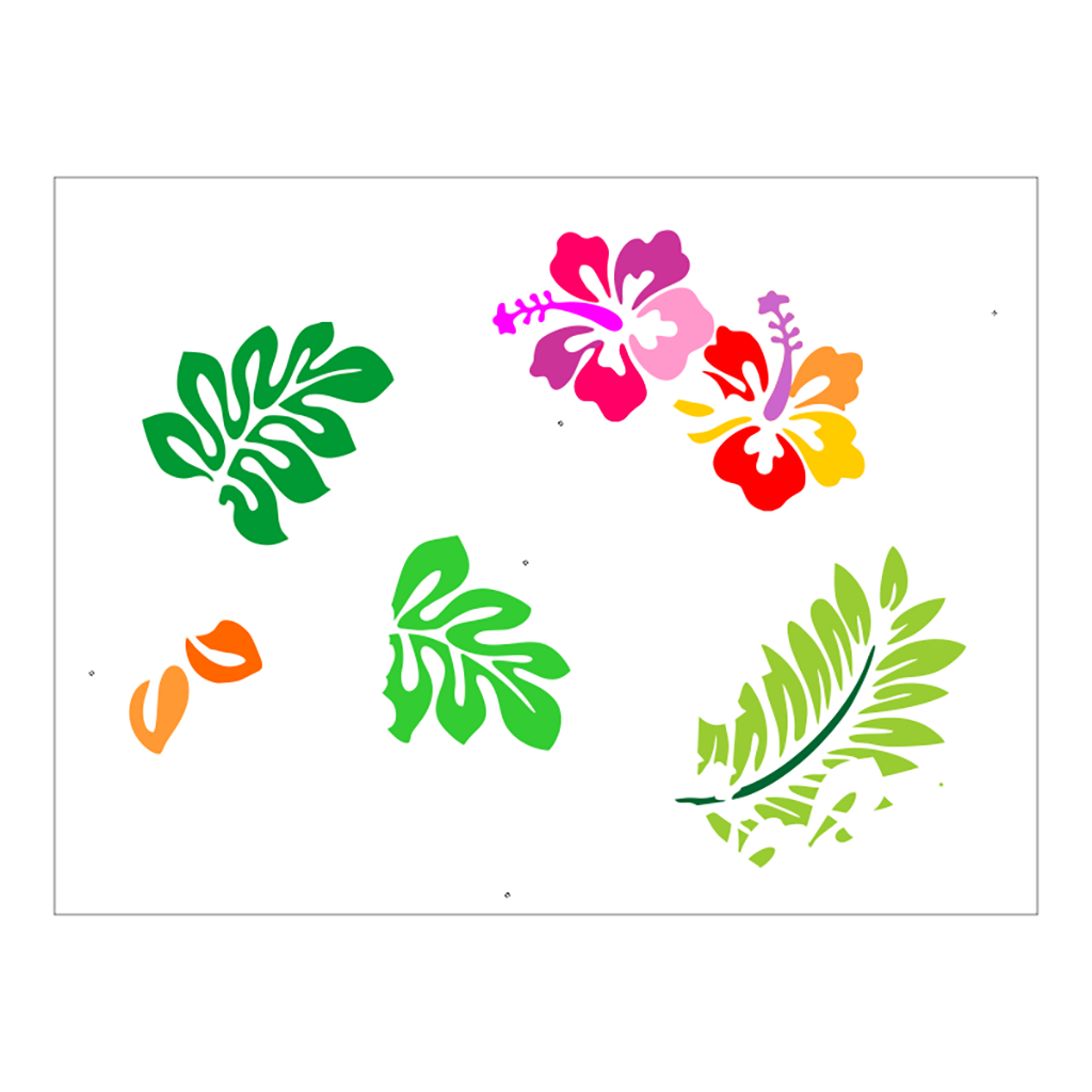 Stencil Flor - 15x20 - Ref 8950