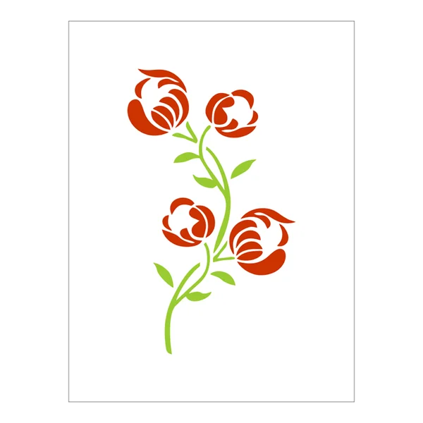 Kit Stencil 10 unid - Floral - Ref 26