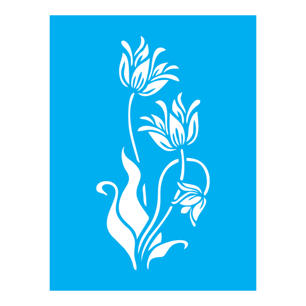 Kit Stencil 10 unid - Floral - Ref 26