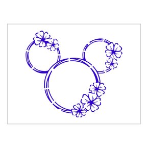Stencil Floral - 15x20 - Ref A2872