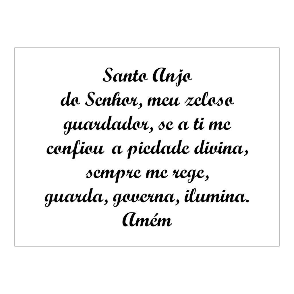 Stencil Santo Anjo - 15x20 - Ref A2907