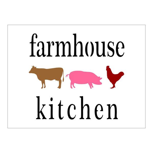 Stencil Farmhouse kitchen - 15x20 - Ref A2959