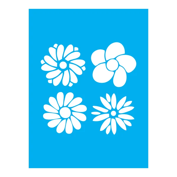 Stencil Flores - 15x20 - Ref A3181