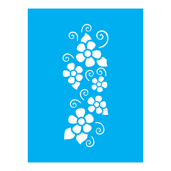 Stencil Flores - 15x20 - Ref A3184