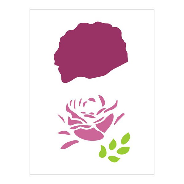 Stencil Floral - 15x20 - Ref A3434