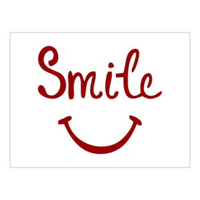 Stencil Smile - 15x20 - Ref A3538