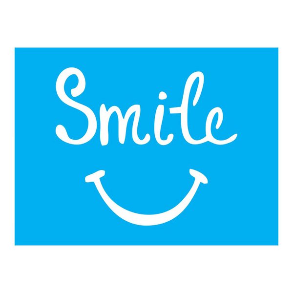 Stencil Smile - 15x20 - Ref A3538