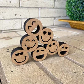 Objeto Emoji em MDF - Ref 128