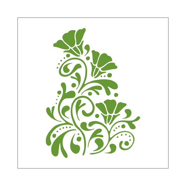 Stencil Floral - 30x30 - Ref D452